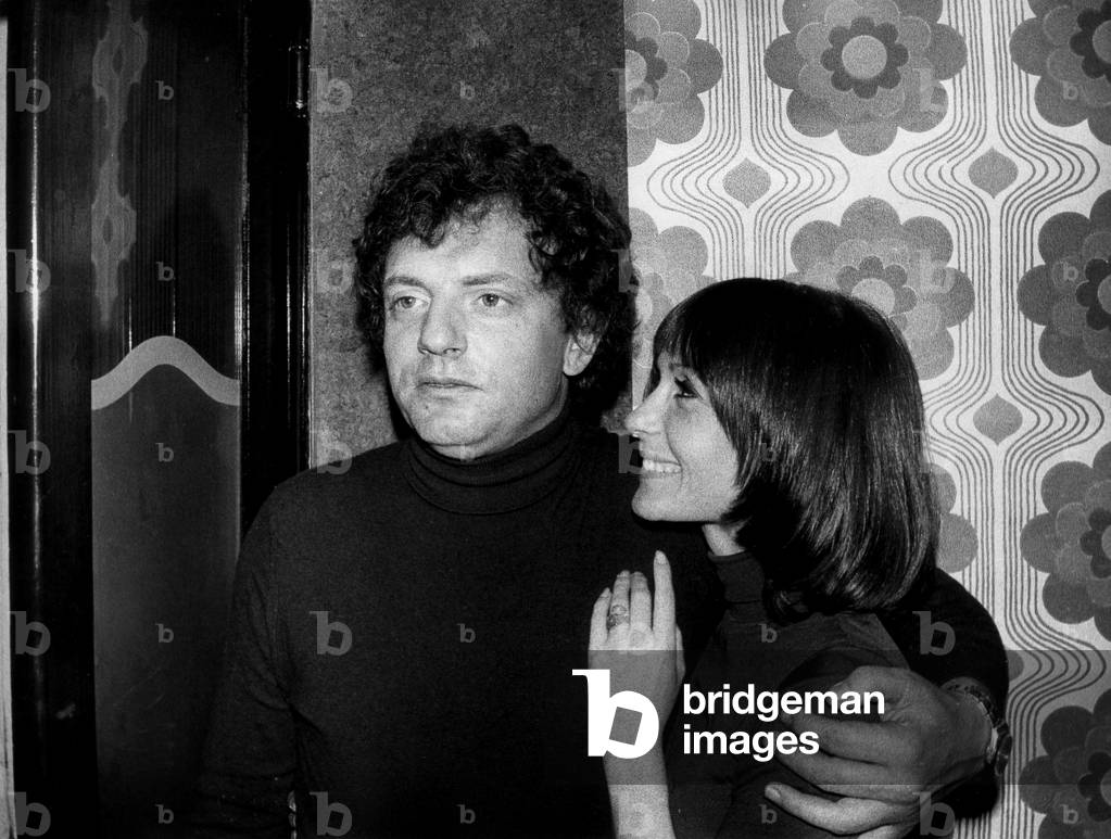 French Actor Jacques Martin With Wife Daniele Evenou at Home October 27 ...