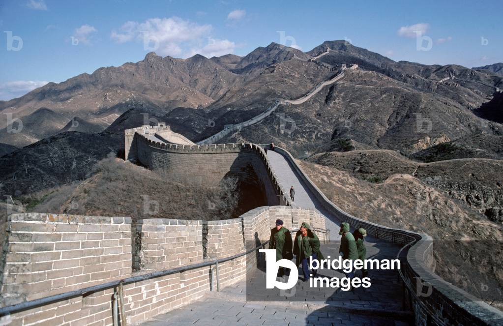 People's Liberation Army soldiers on Great Wall of China, 1979 by