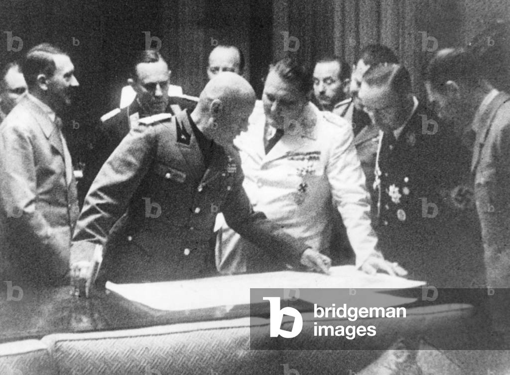 Image of Hitler, Mussolini, Goering, Ciano, Himmler and Hess at the ...