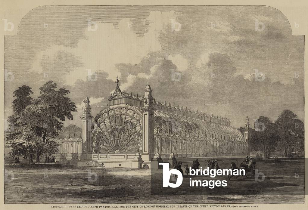 Image of Sanitarium designed by Joseph Paxton, FLS, for the City of by ...