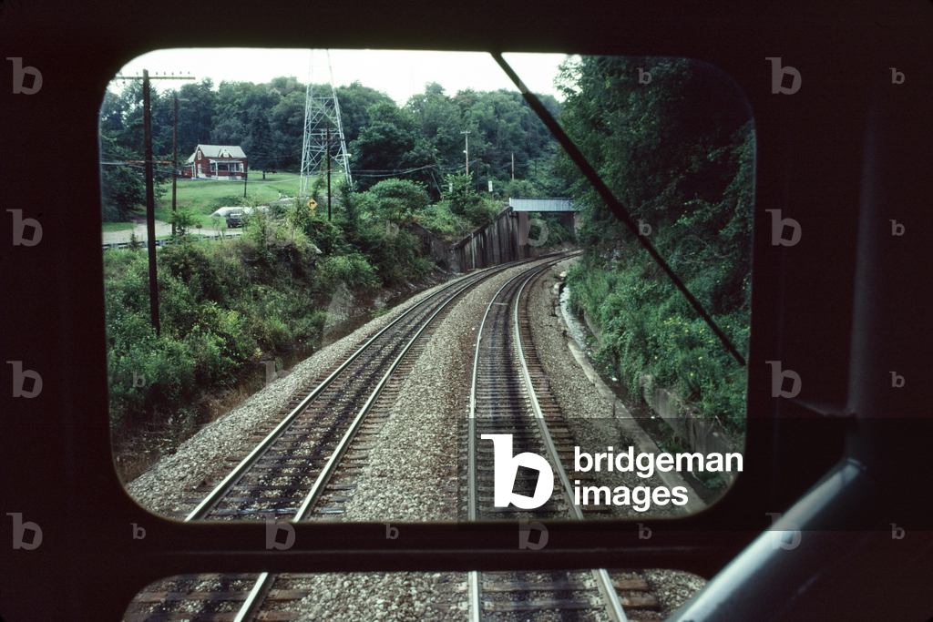Image of View through window from a locomotive cab on the Union by Benn ...