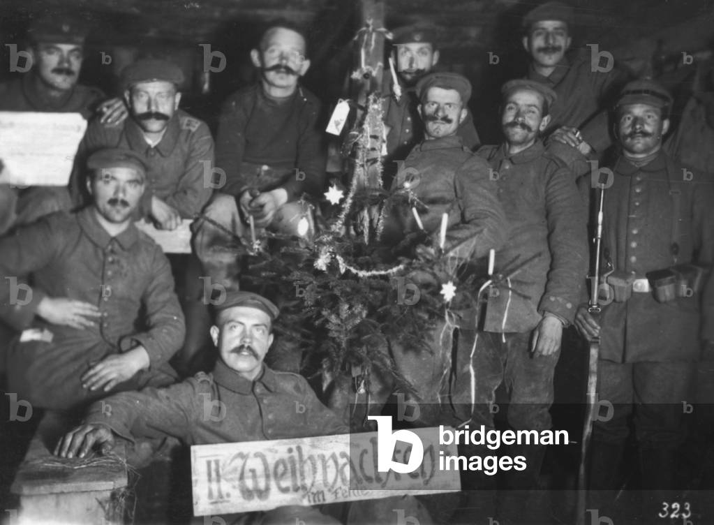 Image of Austro-Hungarian Christmas, 1916 (b/w photo)