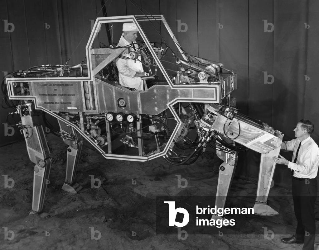 Image of ROBOT QUADRUPED, 1969 A prototype robotic quadruped machine ...
