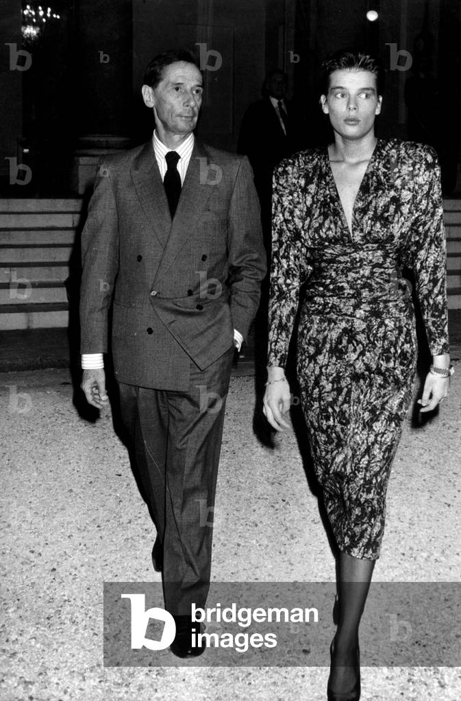 Image of Marc Bohan (Dressdesigner For Dior) With Princess Stephanie of ...