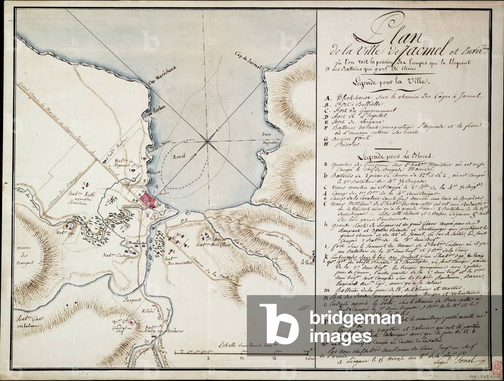 Image of Vicinity of Jacmel, used to indicate lines and positions ...