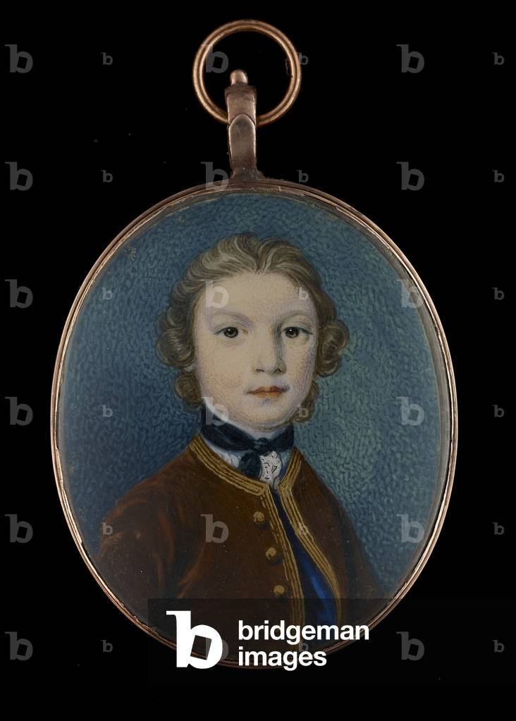Image of Portrait miniature of a Young Boy, thought to be John by ...