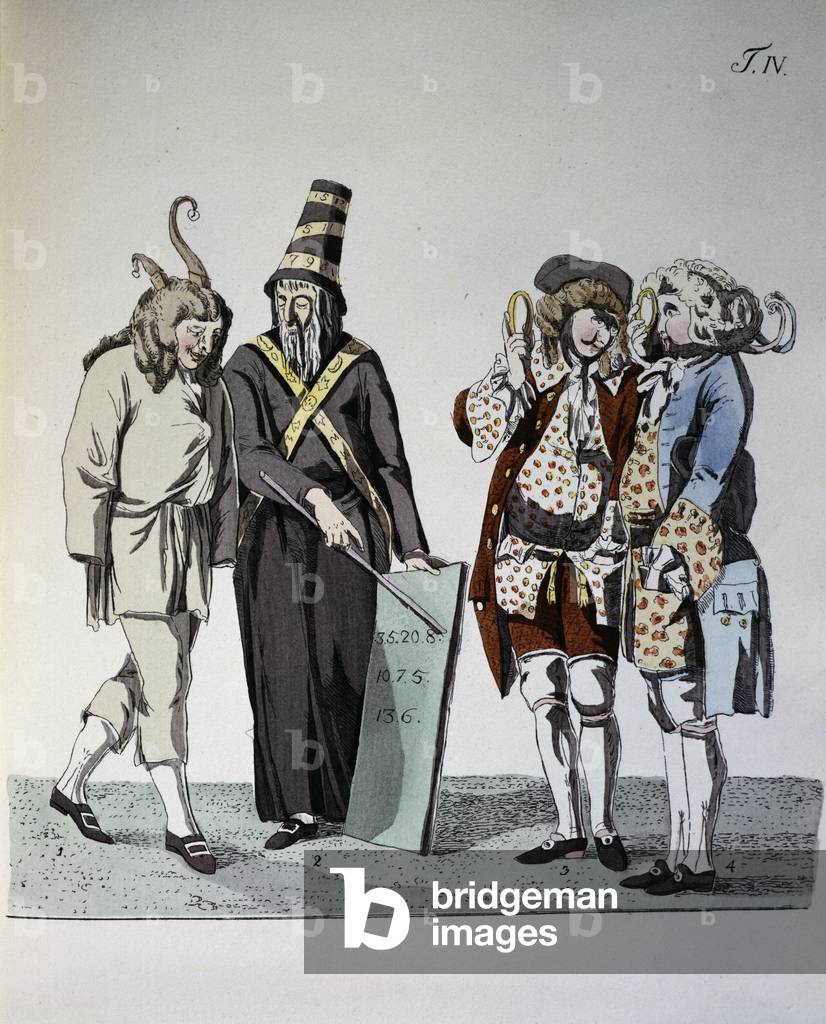 Image of Quakers, illustration by Johann Wolfgang Goethe and J Georg Schutz