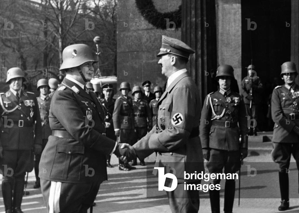 Image of Adolf Hitler in Berlin, 1938 by German Photographer, (20th ...
