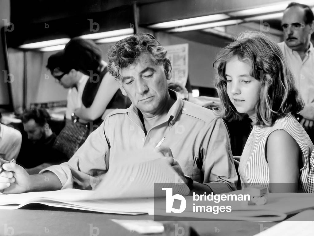 Image of Leonard Bernstein, American pianist, conductor & composer,