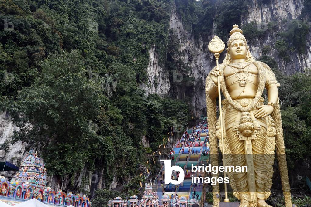 Image of Murugan, the Hindu god of war, Hindu temple and shrine
