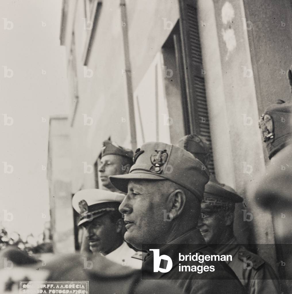 Image of Album ' Duce ': portrait of Benito Mussolini during a by ...