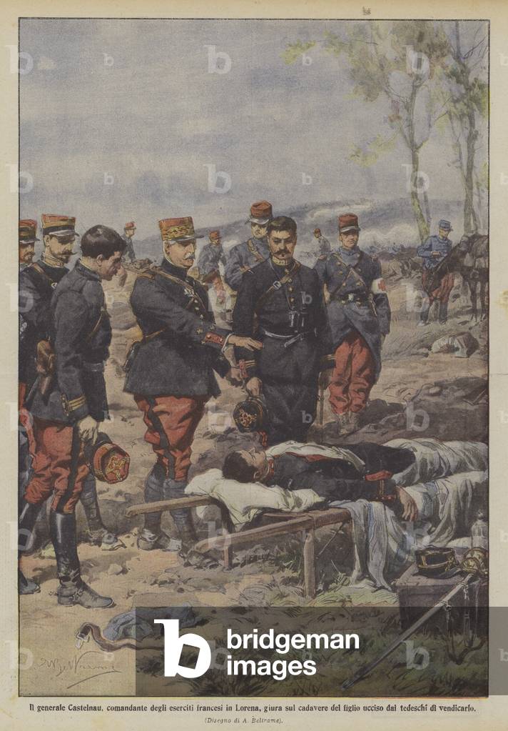 Image of General Castelnau, commander of the French armies in Lorraine ...