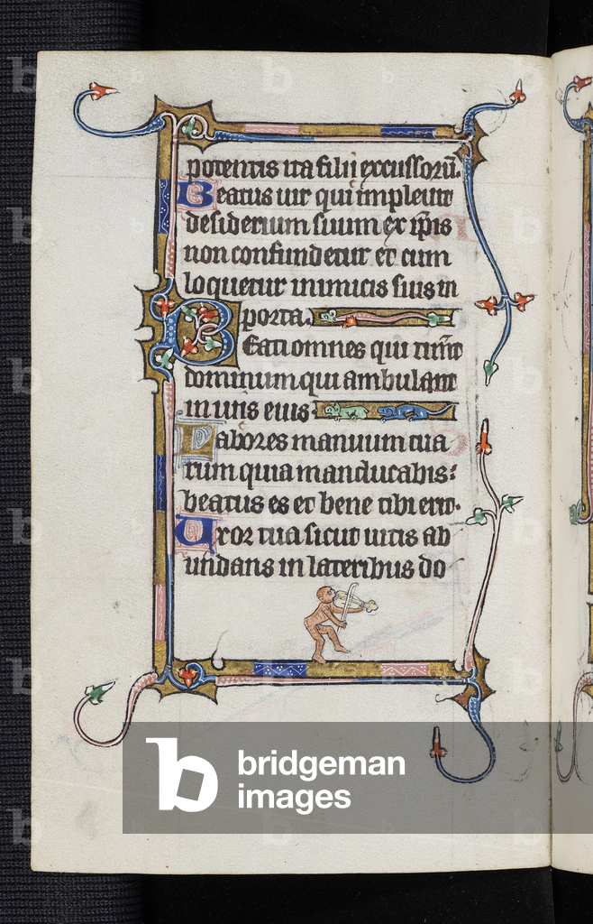 Image of Psalm in portable psalter, c.1280-1320 (illuminated manuscript)