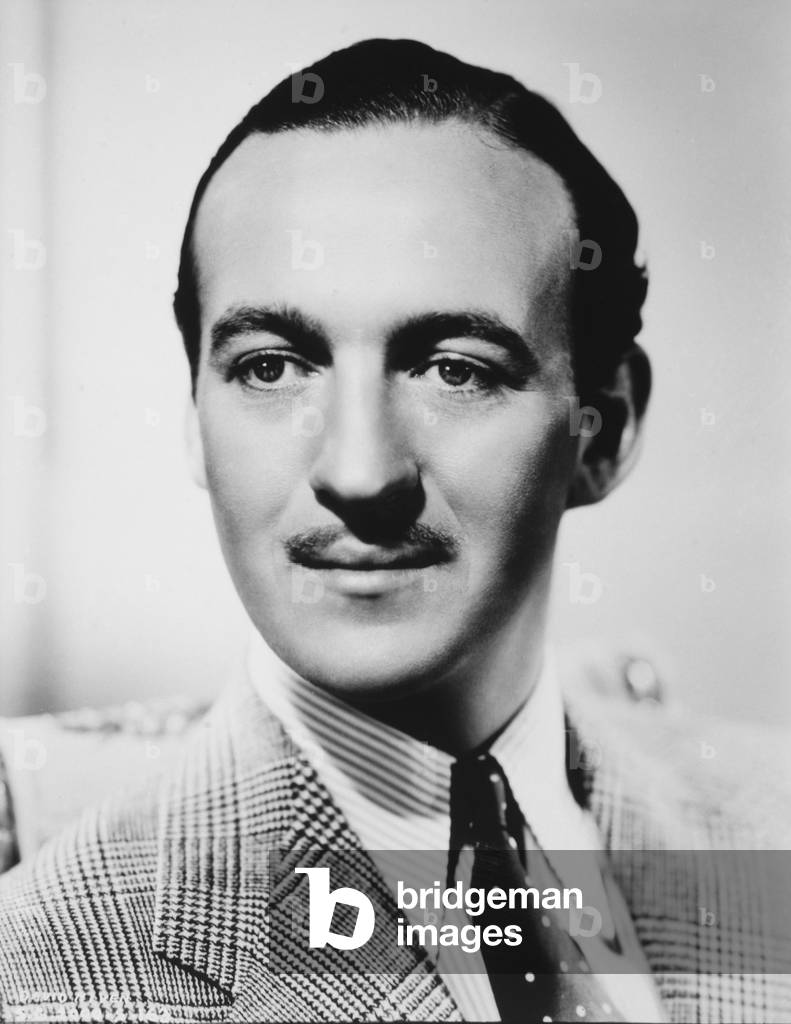 Image of Actor David Niven, Portrait, circa 1935 (b/w photo)