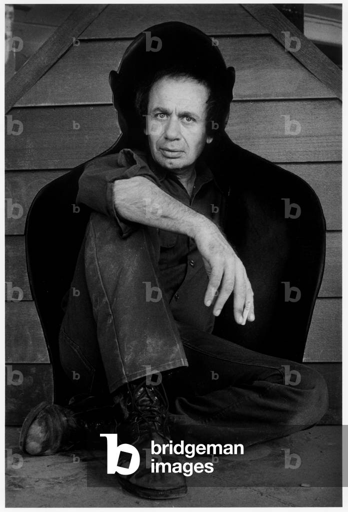 Image of Vito Acconci, New York City, 1984 (b/w photo)
