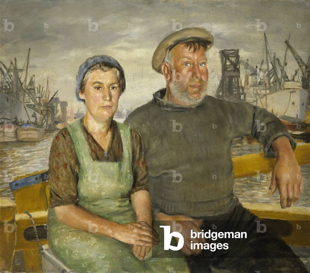 Image of Big Ben the Bargee, 1943 (oil on canvas) by Hailstone, Bernard ...
