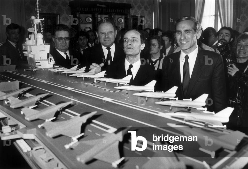 Image of Paul Quiles (R) French Minister of Defence at Presentation of