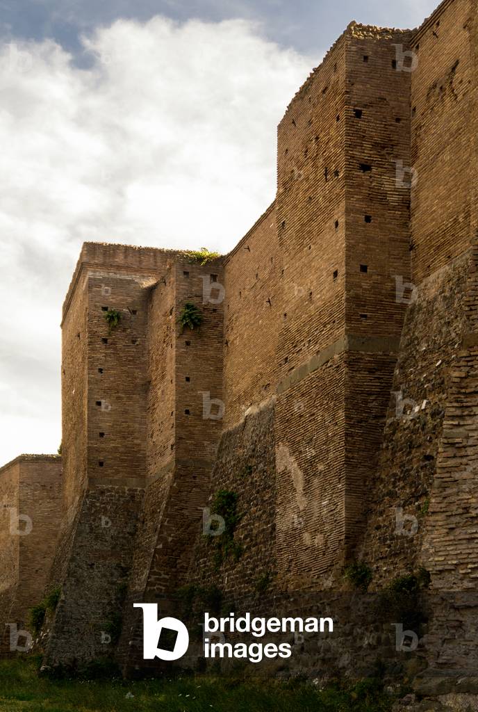 Image of Roman art : Outer face of the walls along the by Roman, (3rd ...
