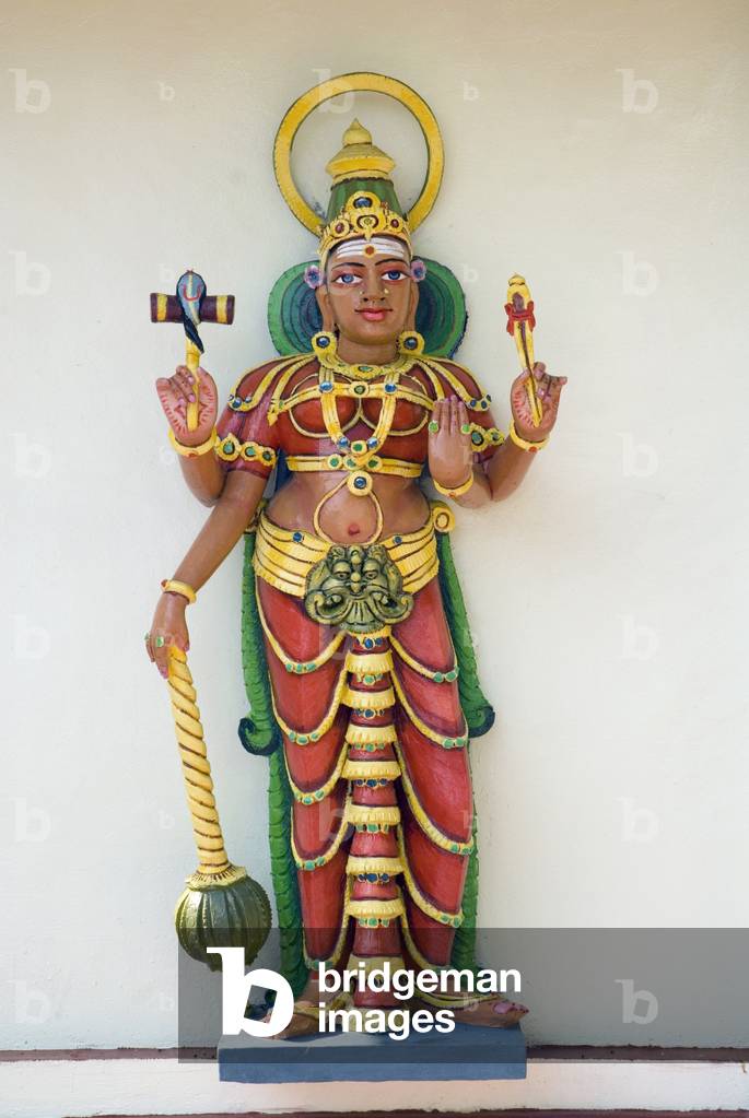 Image of Malaysia, Penang, Teluk Bahang, statue of Hindu deity at the