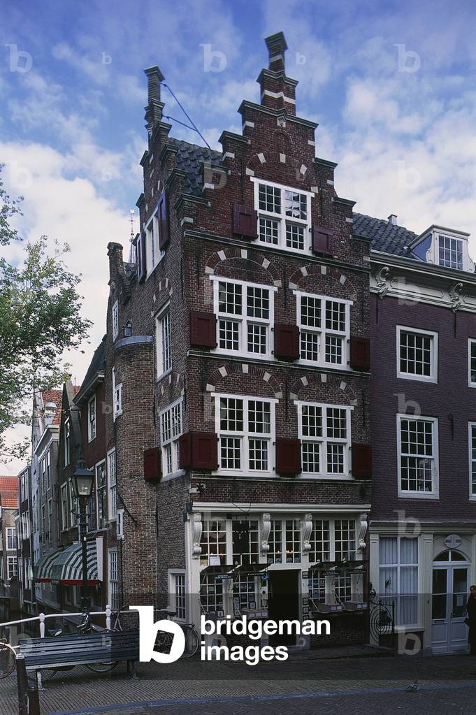 Image of Typical building of city of Delft, South Holland, Netherlands
