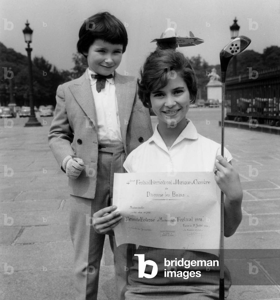 Image of L'Actrice Francaise Marie-Jose Nat Elu Miss Fastival Avec Joel ...