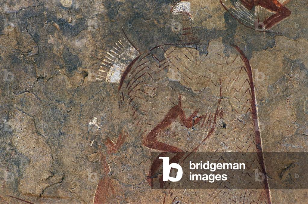 Image of Human Figures (cave painting) by Prehistoric