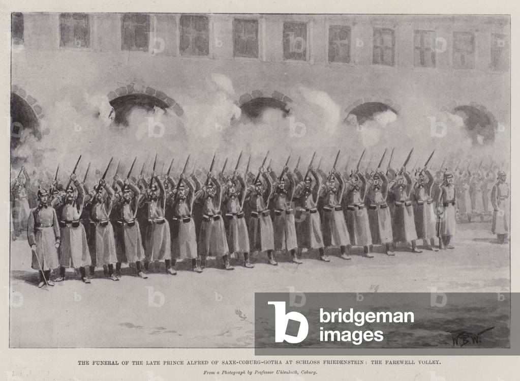Image of The Funeral of the late Prince Alfred of Saxe-Coburg-Gotha at ...