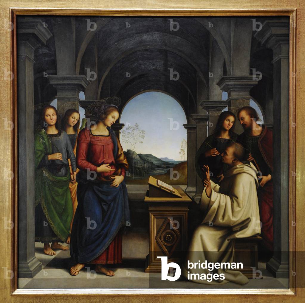 Image of Pietro Perugino (1446/1450 1523). Italian Renaissance painter. The Virgin appearing to ...