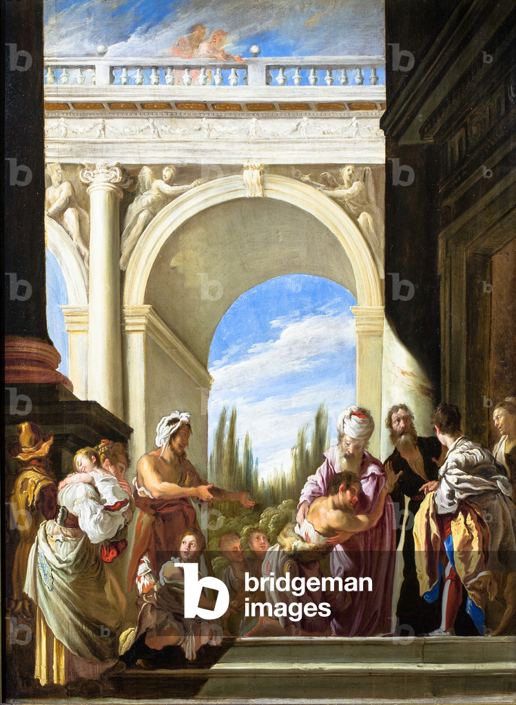 Image of The Parable of the Prodigal Son, 17th century (oil on by Fetti ...