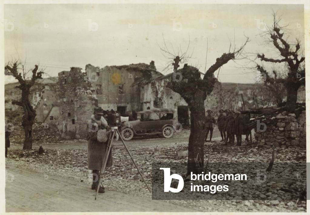 Image of S. Martino del Carso. A cameraman from Italian Army is