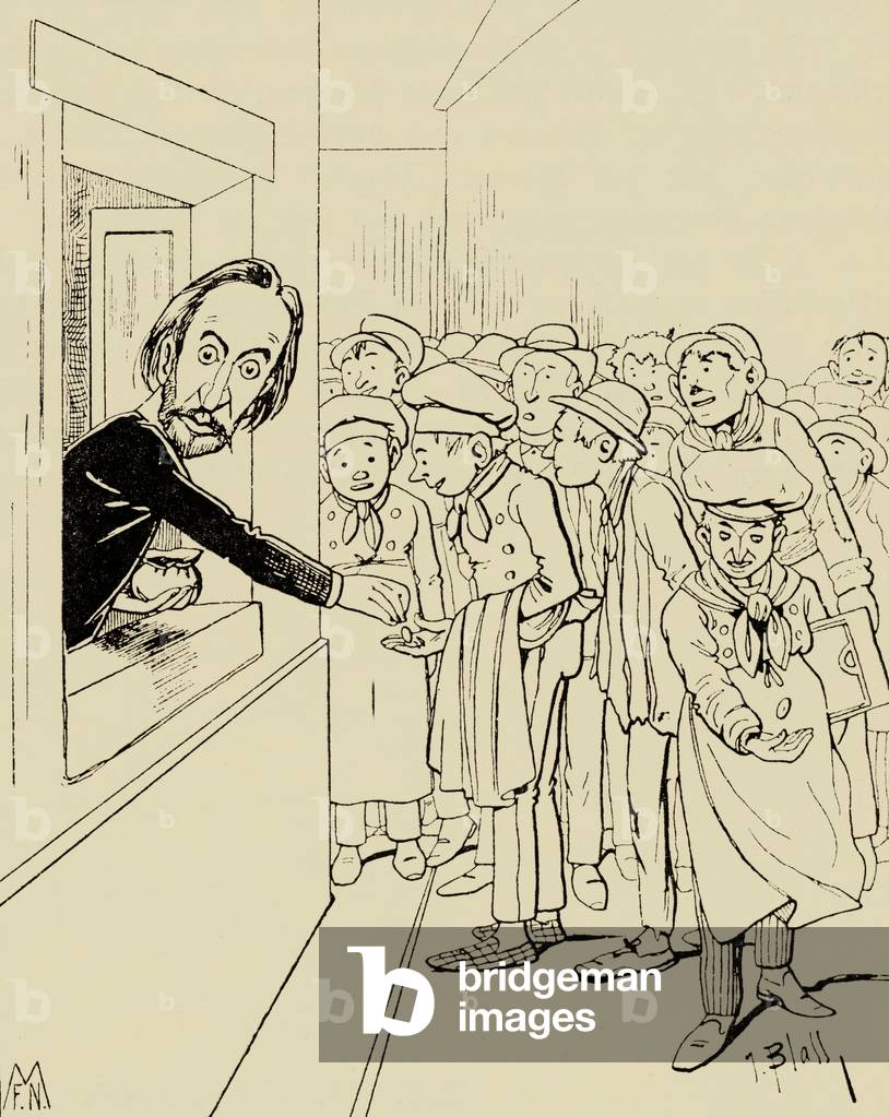 Image of Richard Wagner & Gustave Flourens - caricature