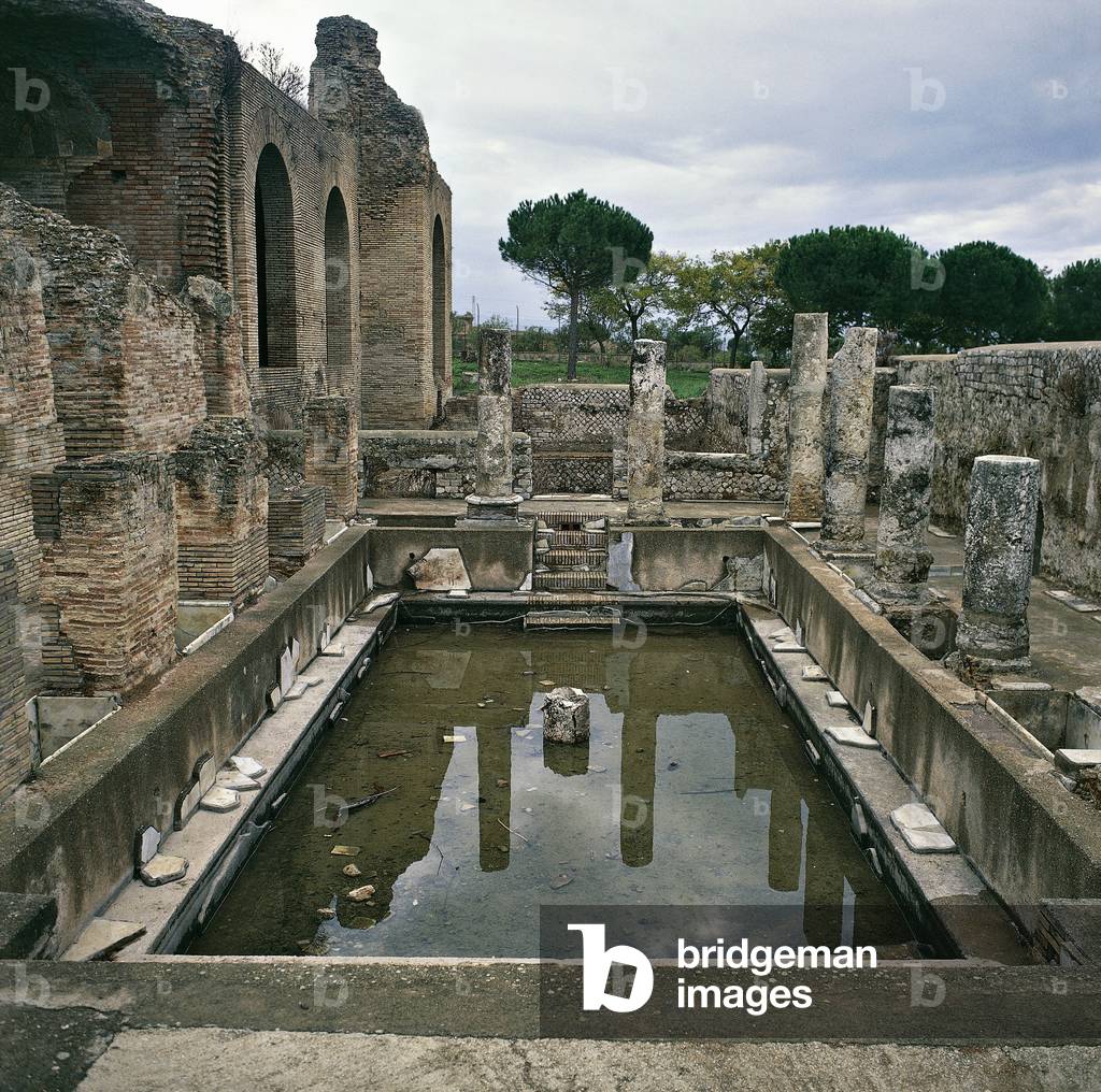 Image of Taurine (or Trajan) thermal baths, Civitavecchia, Lazio, Italy ...