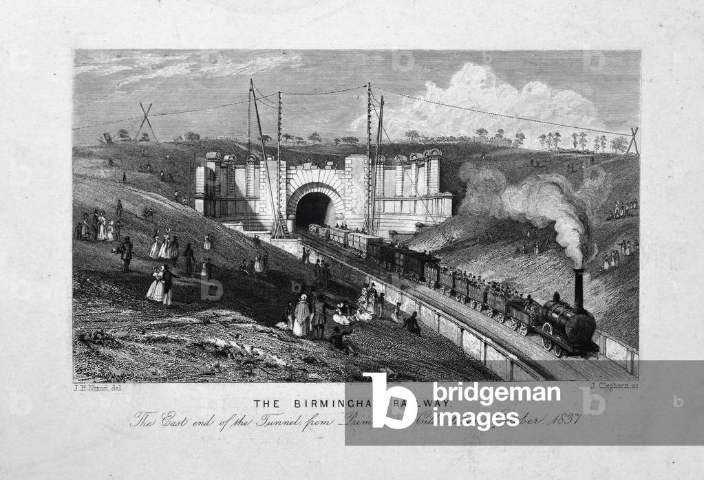 Image of Birmingham Railway. The East end of the tunnel from Primrose ...