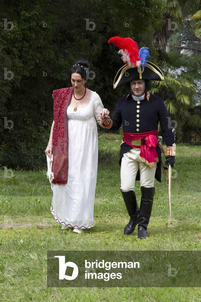 Image of Historical reenactment: Napoleon Bonaparte (1769-1821) and his ...