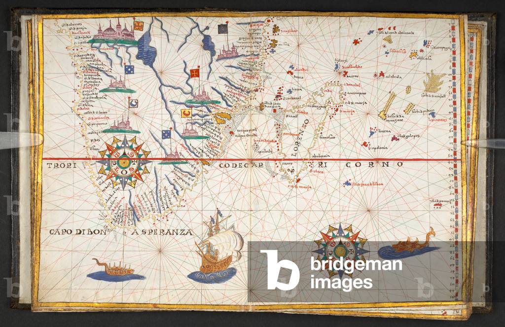 Image of A map of Africa, south of the equator, with part by Martines ...