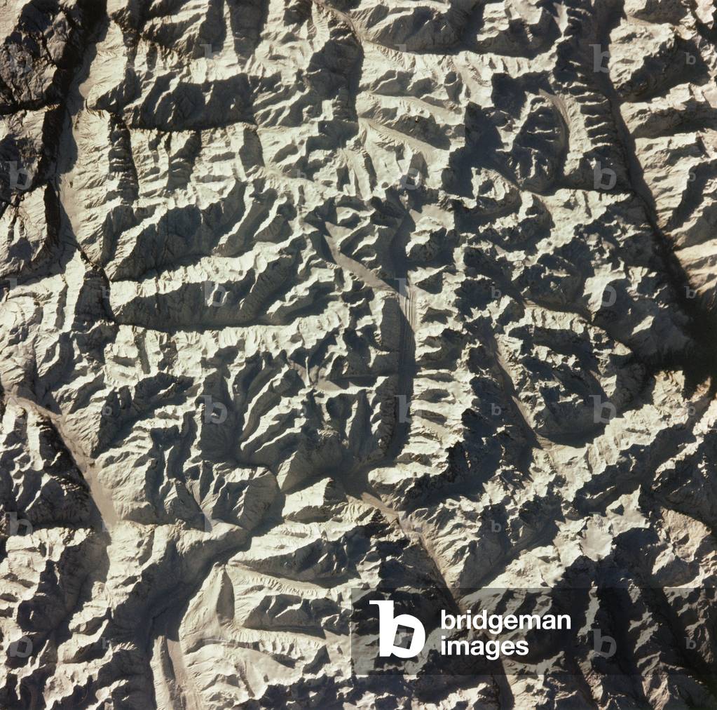 Image of EARTH FROM SPACE, 1981 Glacier trails in the Ladakh and