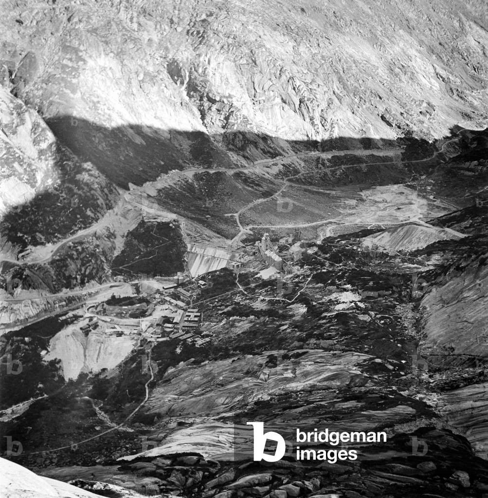 Image of The construction site of the dam of the Raeterichsbodensee of