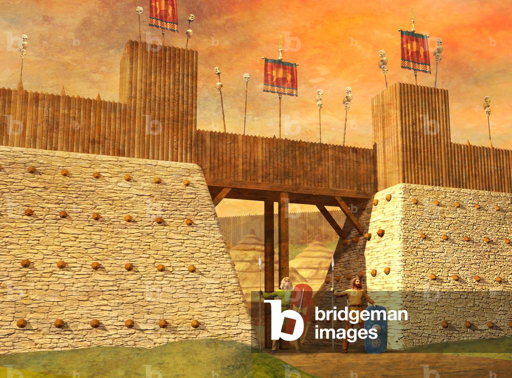Image of Celtic Hill, Fort Entrance, La Ten Period, 2004 (3d, cgi) by ...