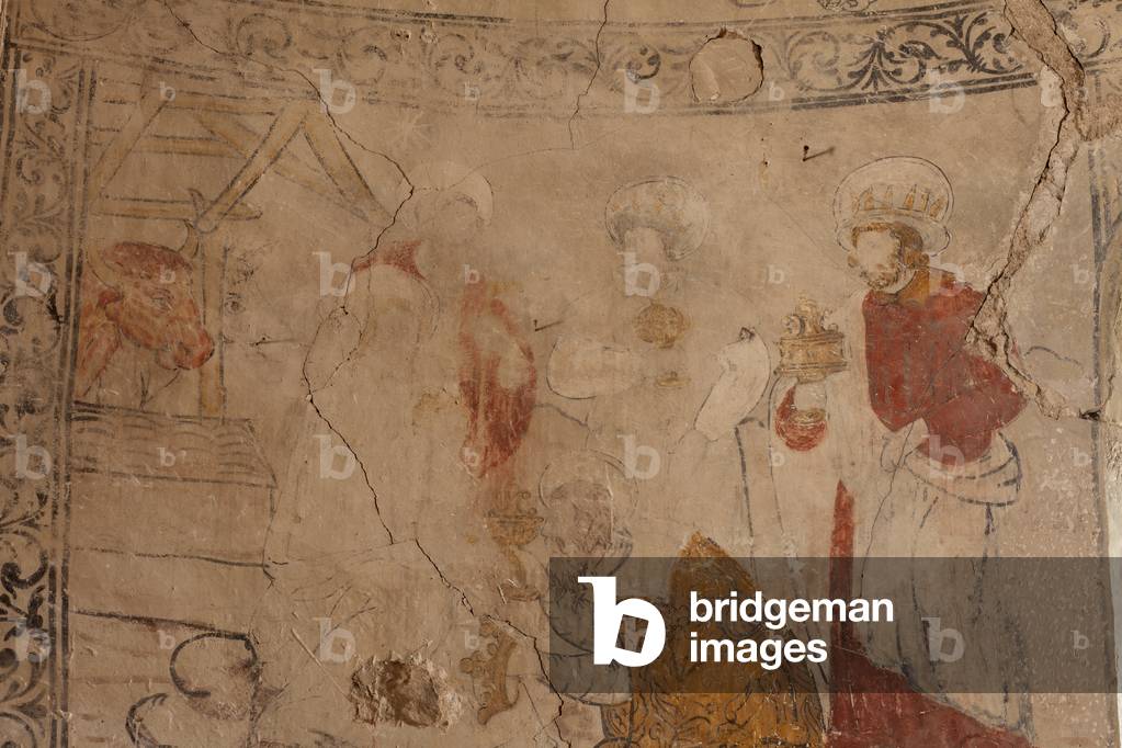 Image of El Palau de Rialb. The church. Interior. The apse. Wall