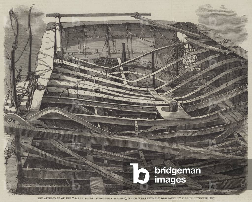 Image of L'Après-partie du « Sarah Sands » (Steamer en fer), qui a été ...