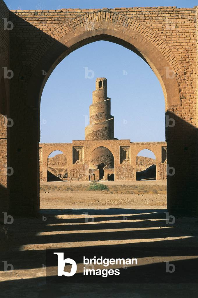 Image of Iran, Samarra, Great Mosque of Samarra, commissioned by ...
