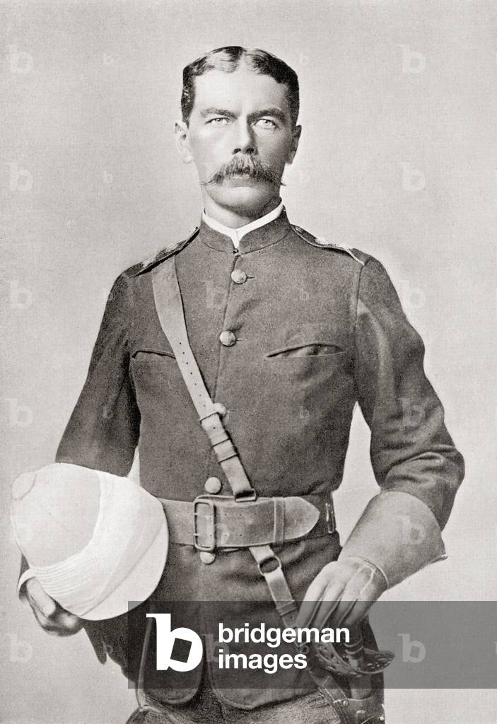 Image of Lord Kitchener in 1882 as Major of the Egyptian Cavalry.
