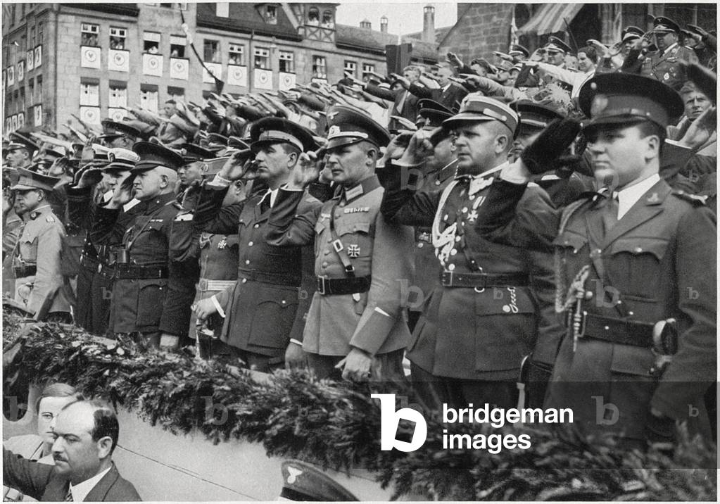 Image of Foreign Military Attachés at Nazi Party Day, Nuremburg ...