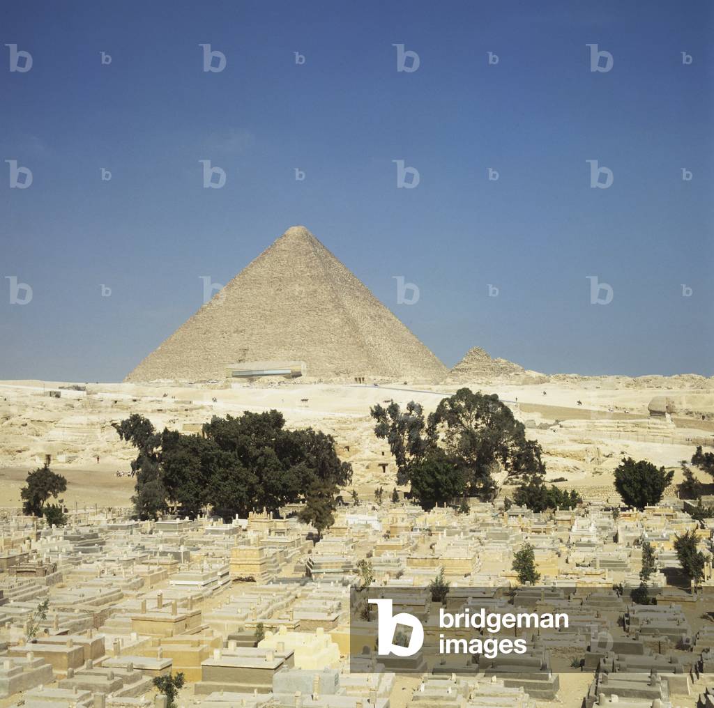 Image of Egypt, Cairo, Giza, modern Muslim cemetery built by the 'Great