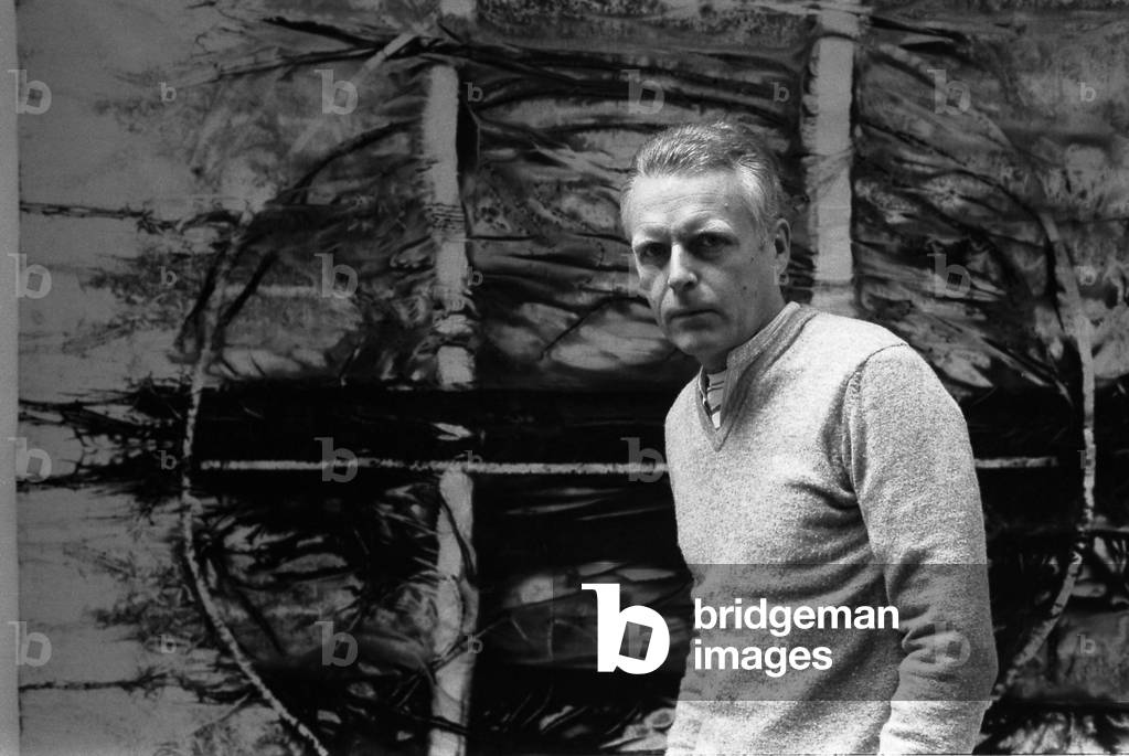 Image of Christian Jaccard in 1983, Paris. French artist and painter. b ...