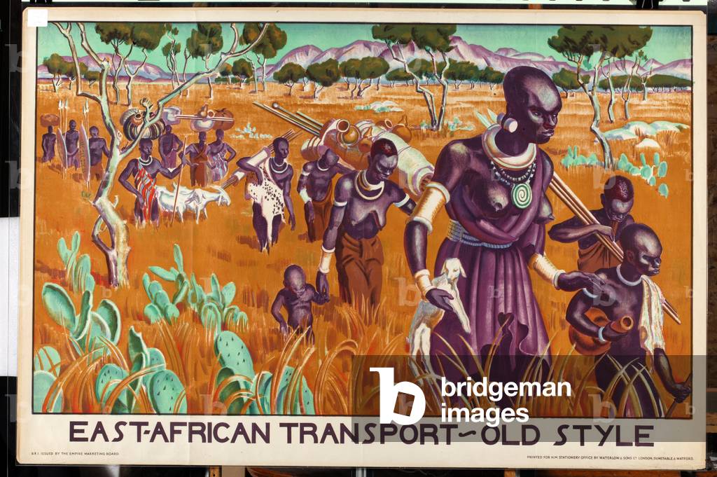 Image of East African transport - old style, c.1926-39 (colour litho ...