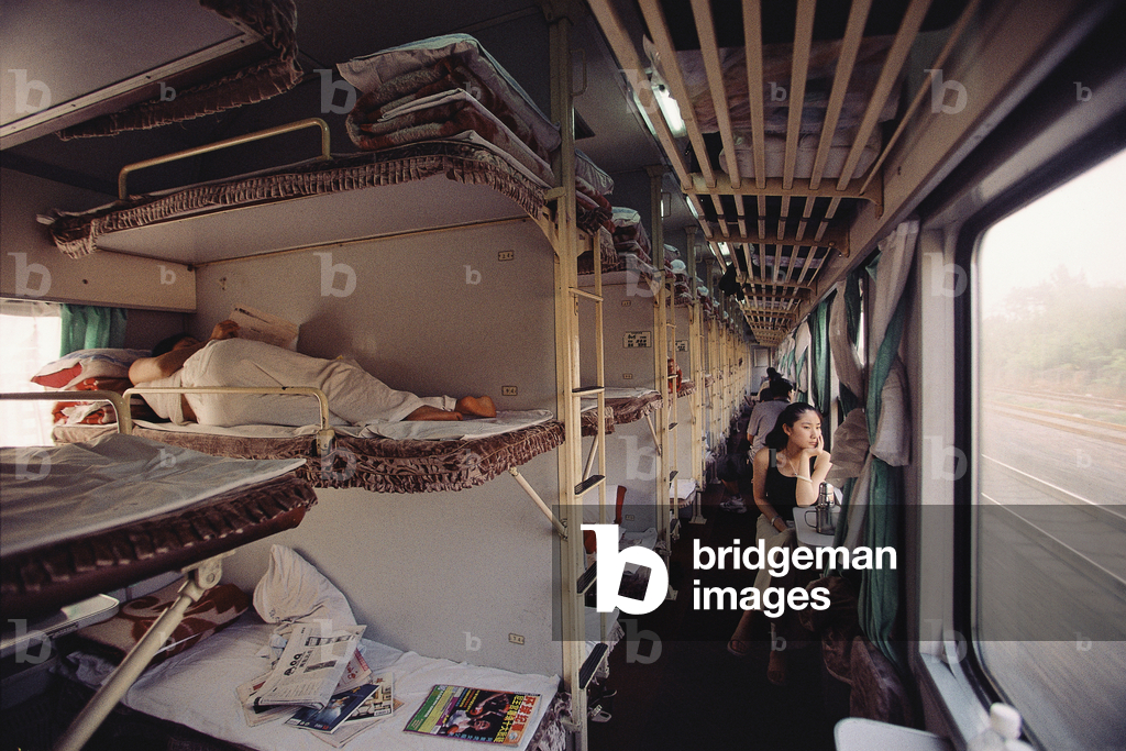 Image of The train running from Beijing to Dandong follows the route by ...