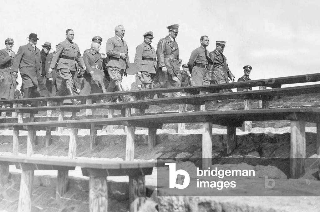 Image of Adolf Huehnlein, Robert Ley, Adolf Hitler, Rudolf Hess ...