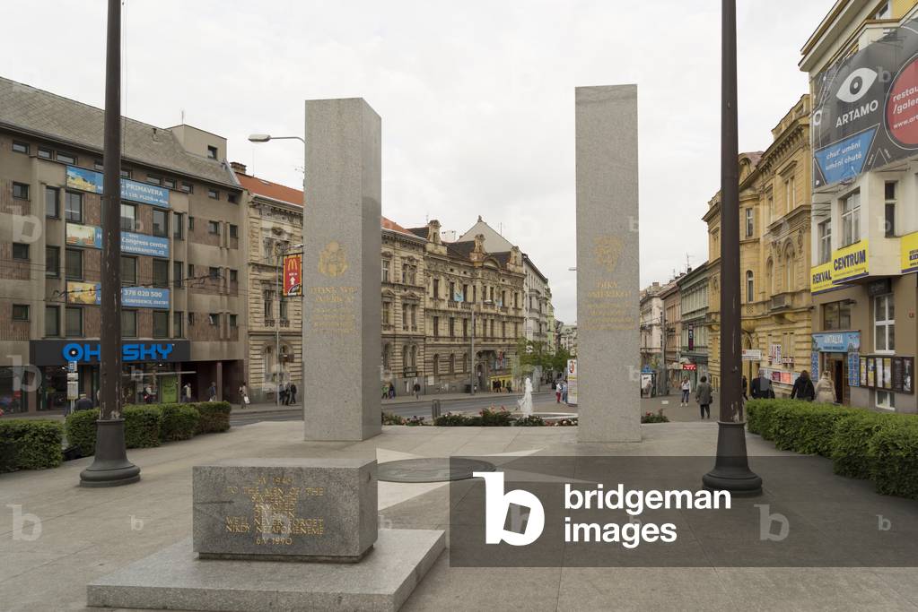 Image of Memorial remembering the liberation of Pilsen by US Forces in
