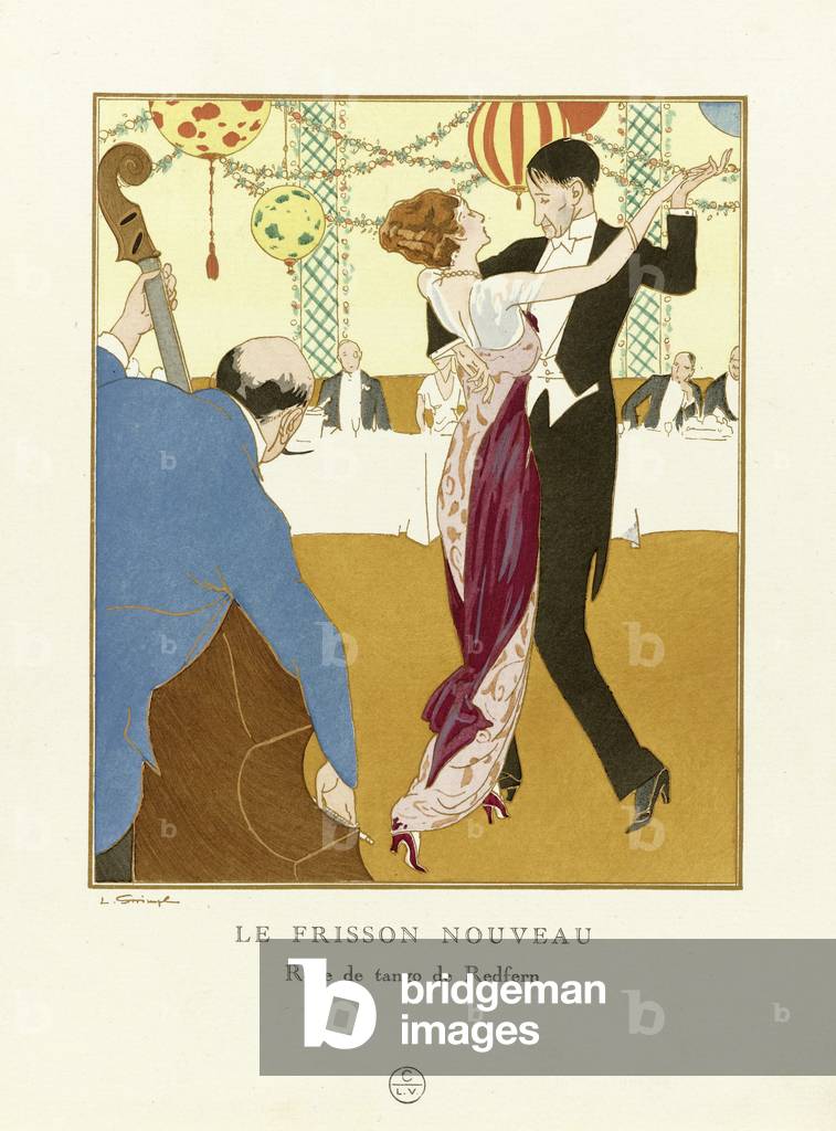 Image of Le Frisson Nouveau, pub. 1914 (pochoir print) by French School ...